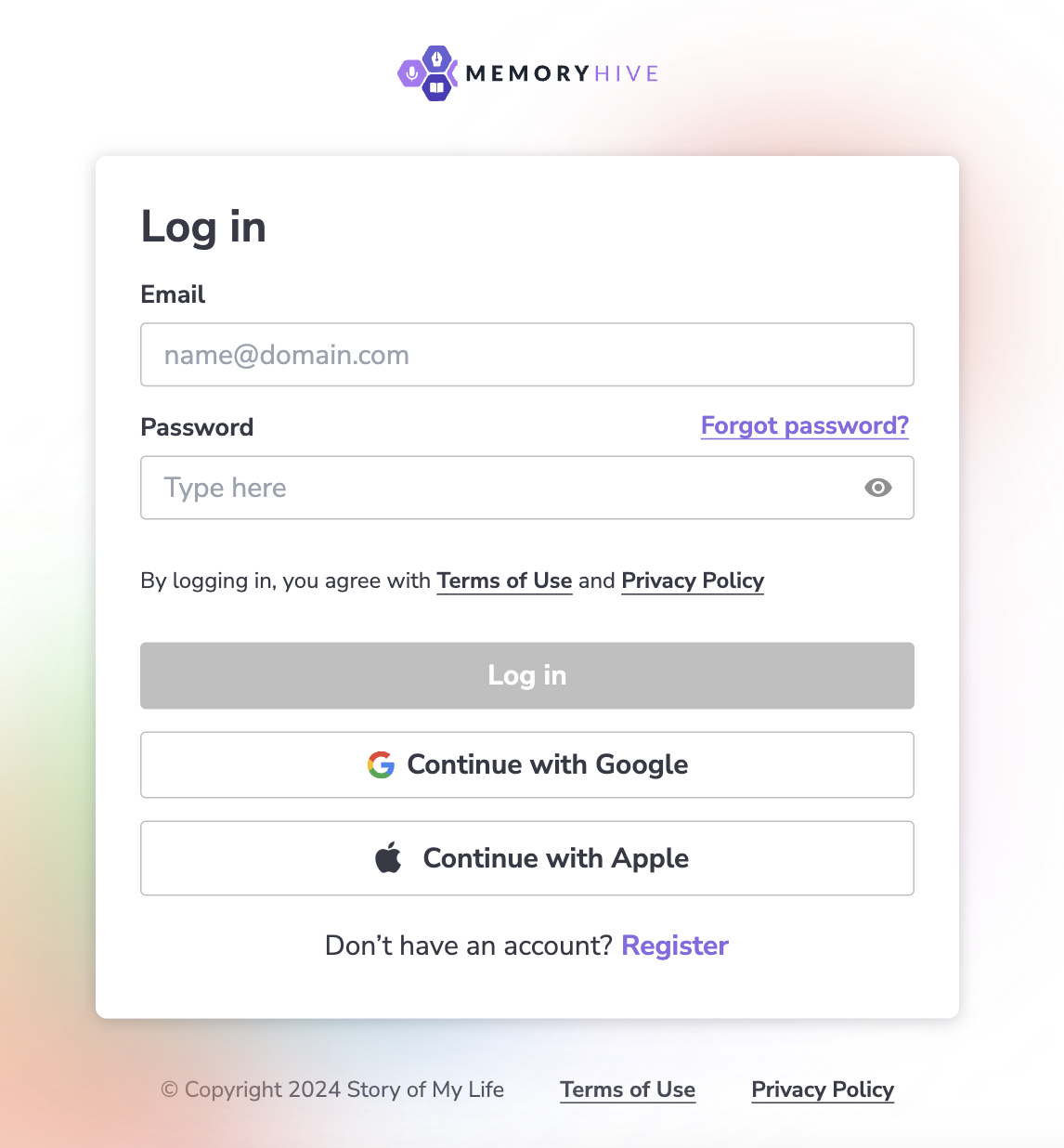 Get Started Guide - Memory Hive