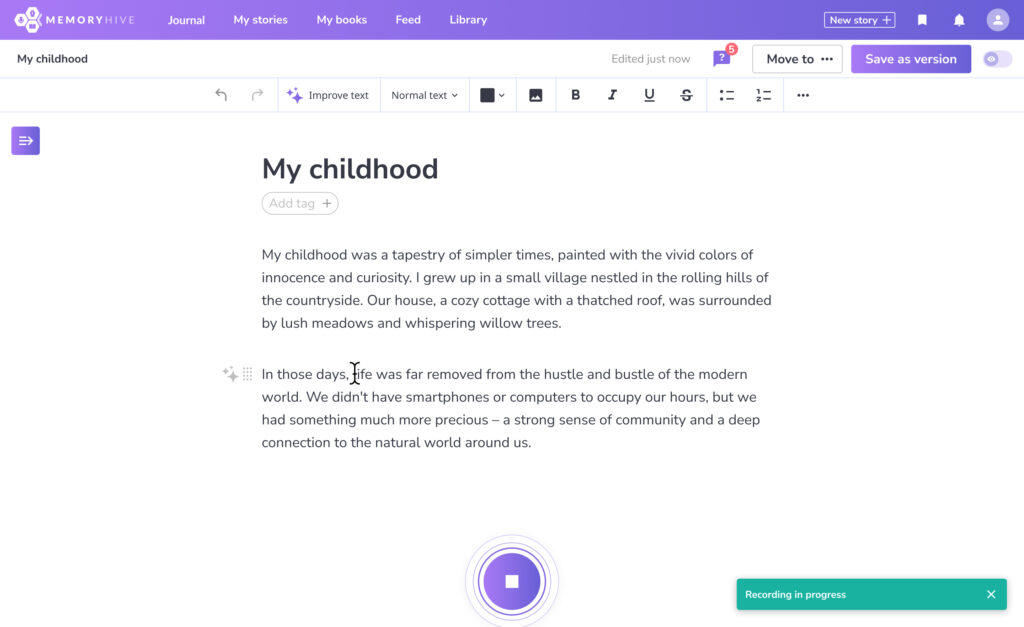 Features - Memory Hive