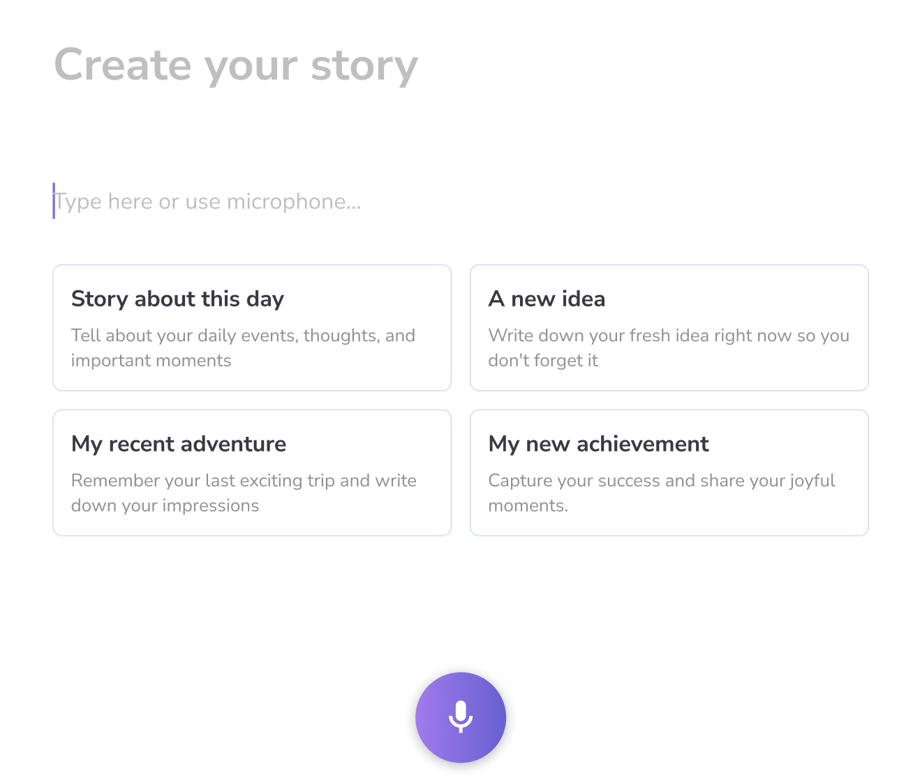 My stories Guide - Memory Hive