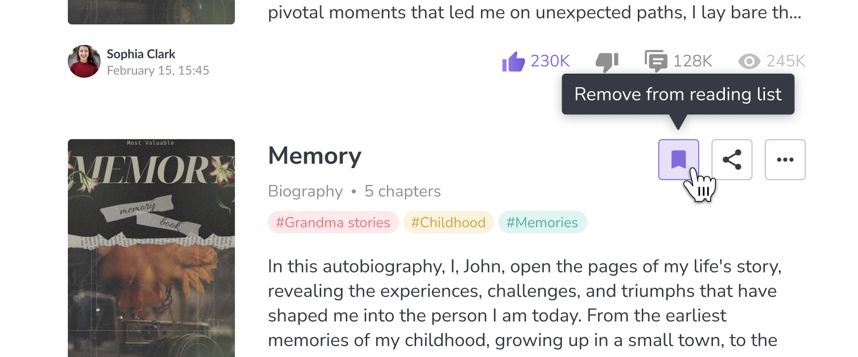 Reading list Guide - Memory Hive