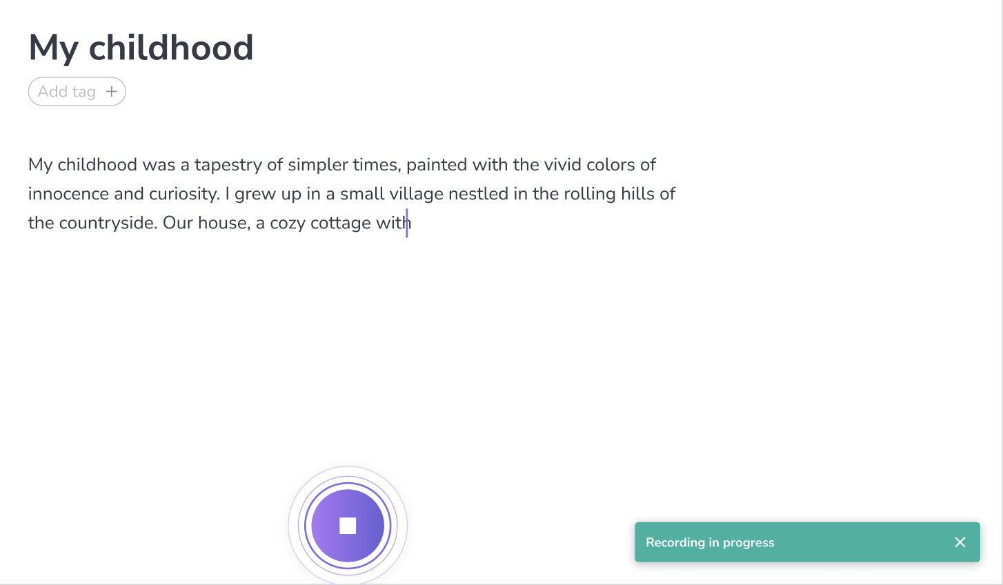 Text editor Guide - Memory Hive