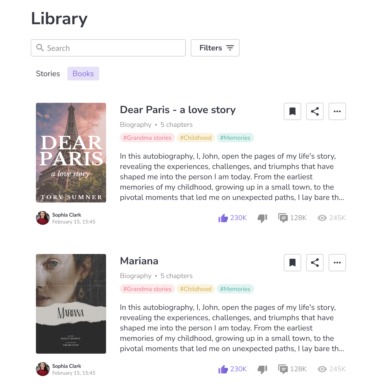 Feed & Library Guide - Memory Hive